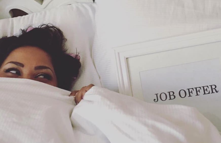 Proud of her new job, woman stages HILARIOUS "I said...