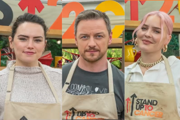 James McAvoy and Daisy Ridley lead The Celebrity Bake Off...